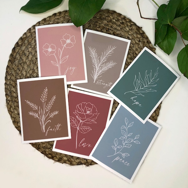 Note Cards Hand Drawn - Etsy