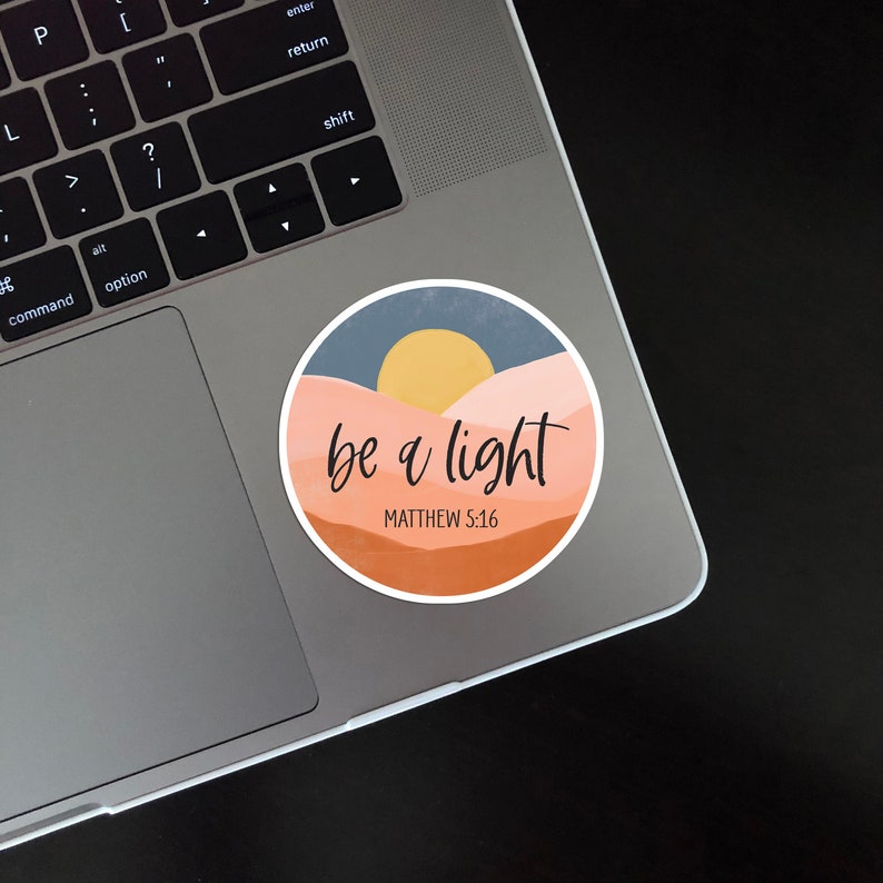 Be A Light Bible Vinyl Sticker Jesus Sticker Matthew 5:16 - Etsy