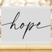 Hope Word Art Print, Hope Cursive Script Font Wall Art, Inspirational ...