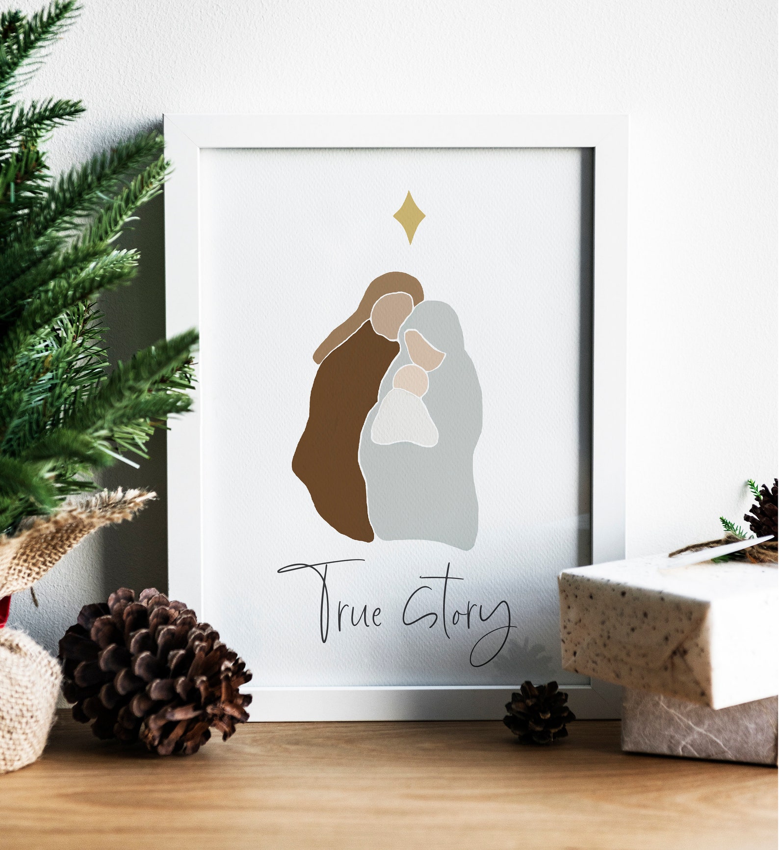 Nativity Printable Christmas True Story Printable Christian - Etsy