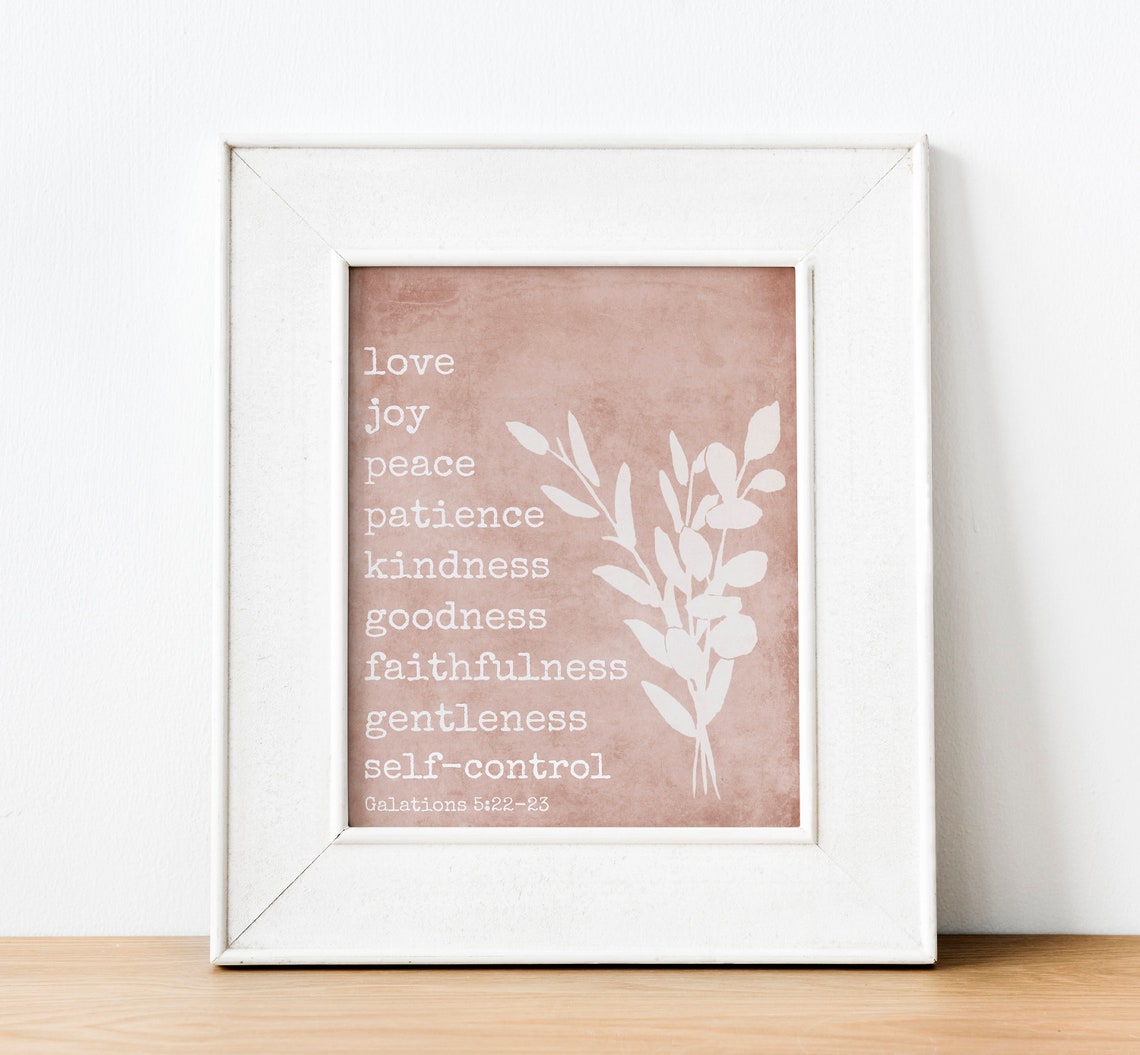 Fruit of the Spirit Botanical Digital Download Christian - Etsy