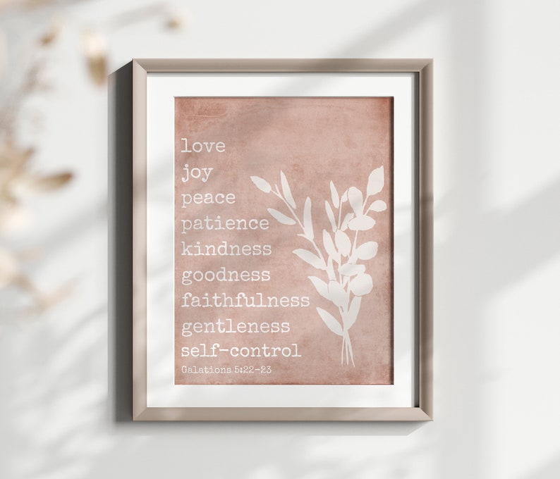 Fruit of the Spirit Botanical Digital Download Christian - Etsy