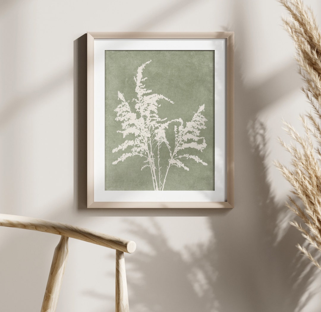 Spring Botanical Textured Printable, Digital Download, Early Goldenrod ...