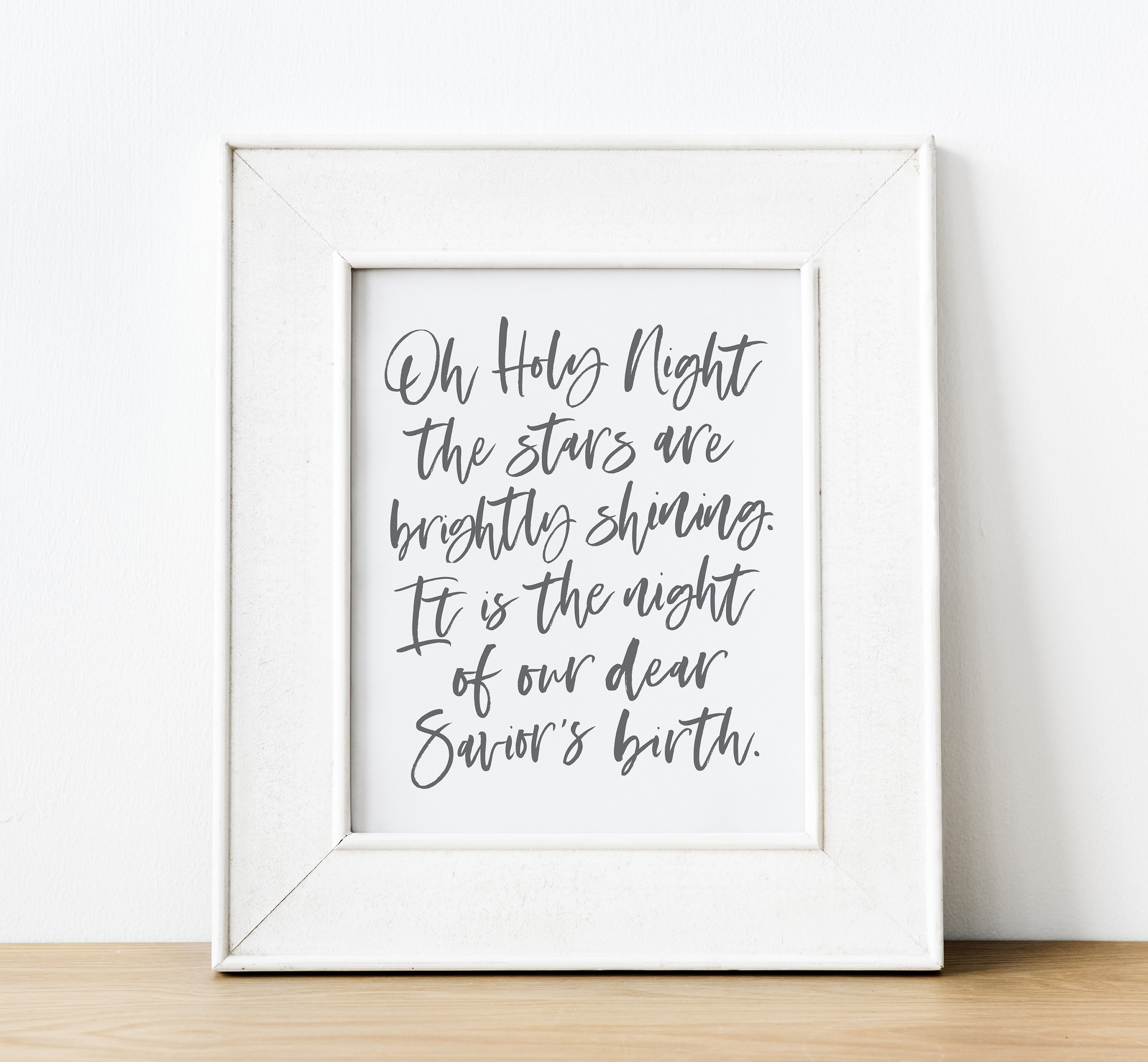 Oh Holy Night Printable Christmas Carol Printable Christian - Etsy