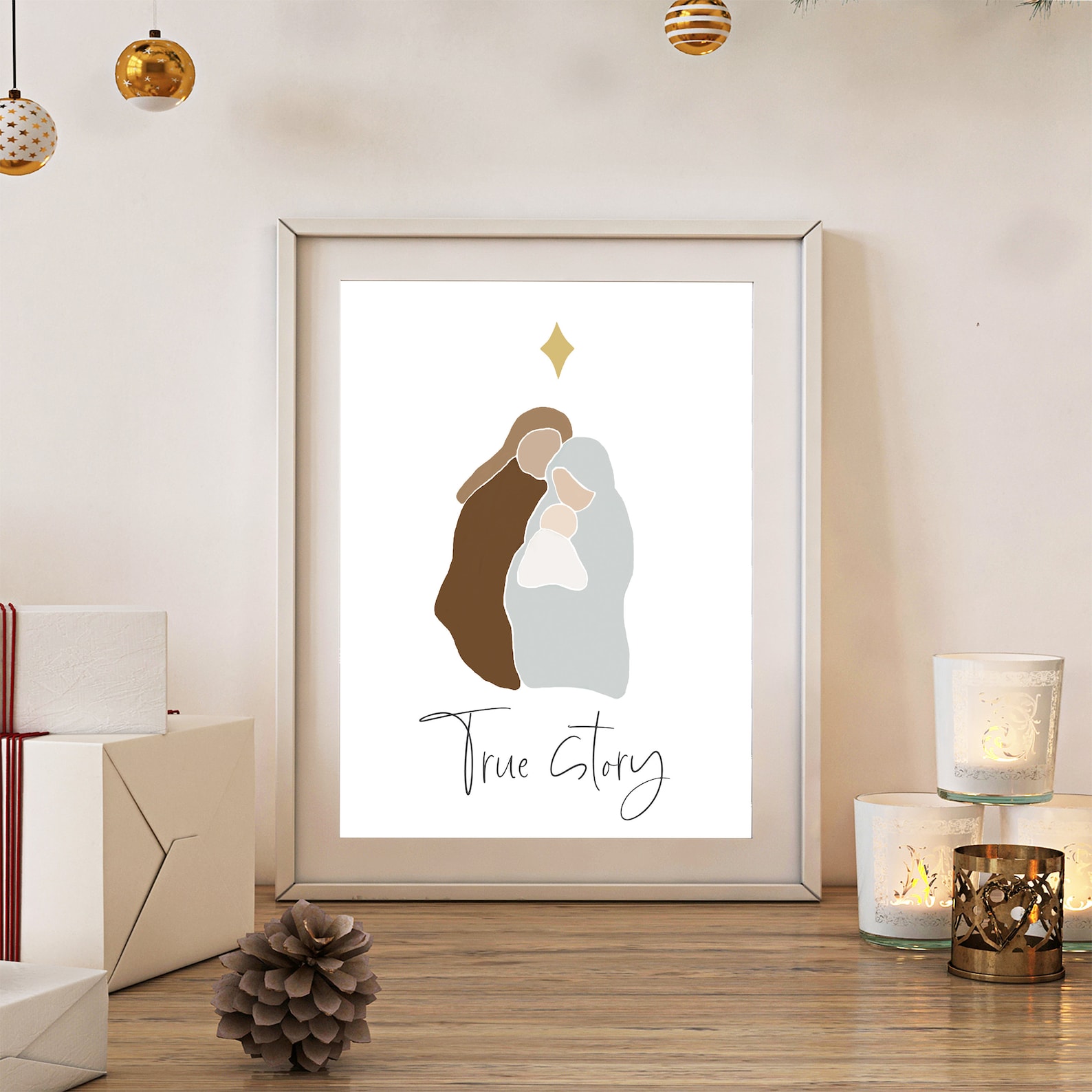 Nativity Printable Christmas True Story Printable Christian - Etsy