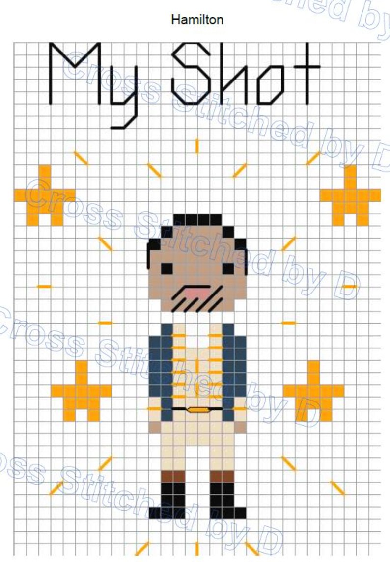 Hamilton Cross Stitch Pattern - Etsy