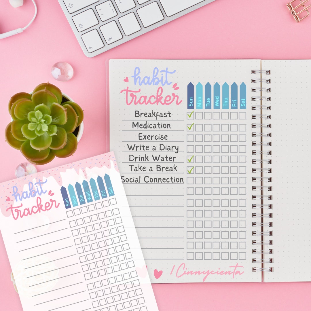 Habit Tracker - Printable - Instant Download - Etsy