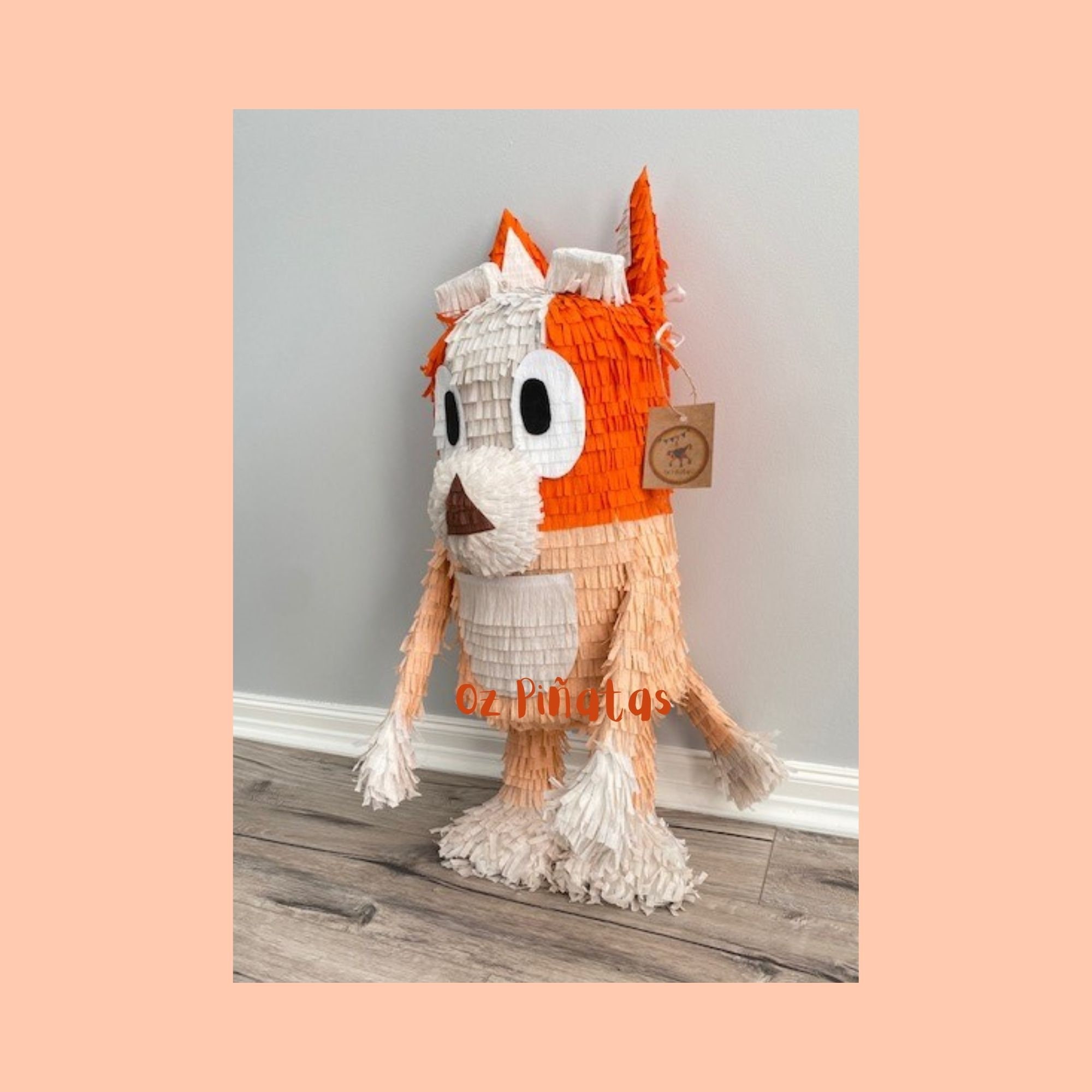 Bingo Inspired 3D Pinata Bluey Birthday Party Celebration — Oz Pinatas