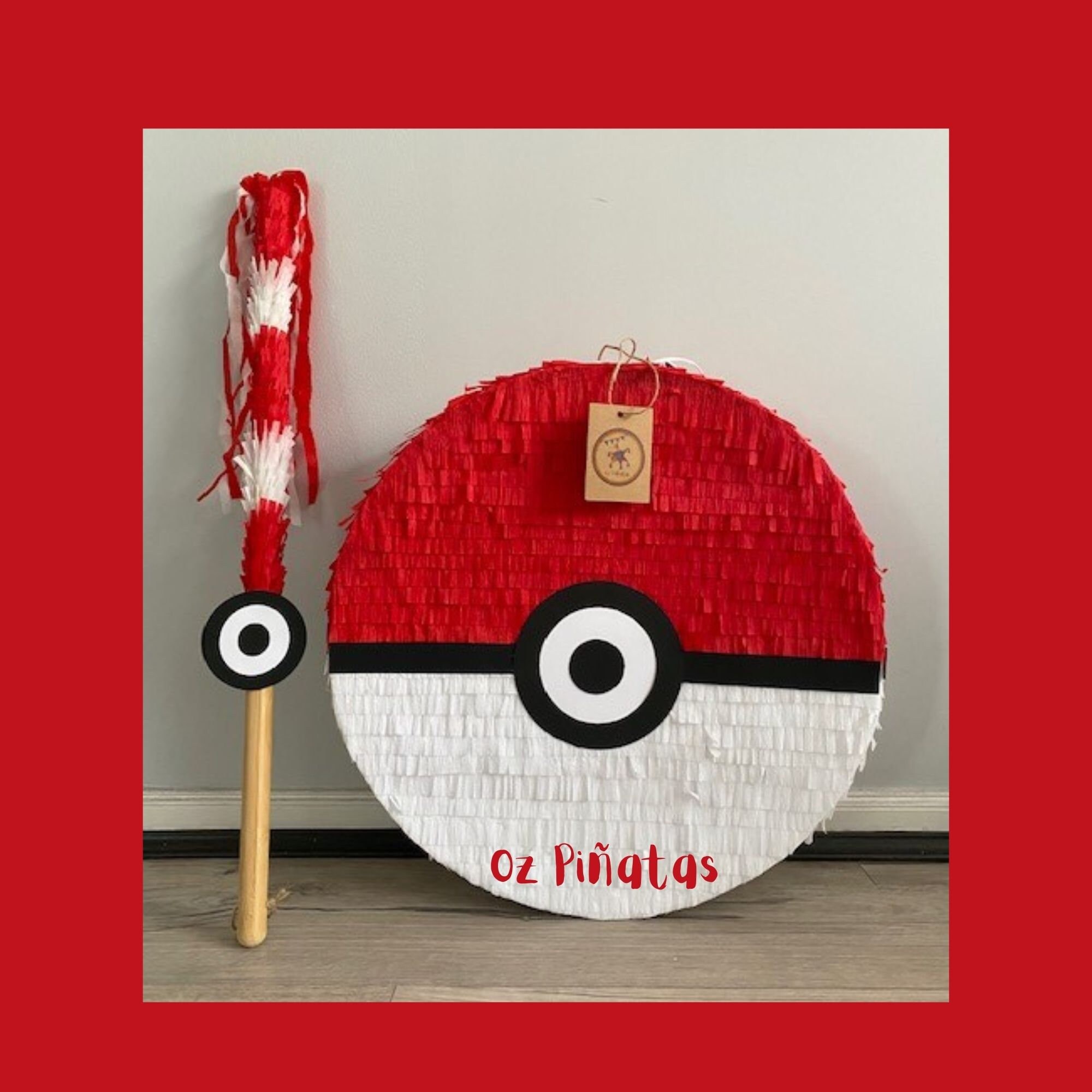 Pokeball Pokemon Pinata Dragonball Birthday Parties Celebration - Etsy