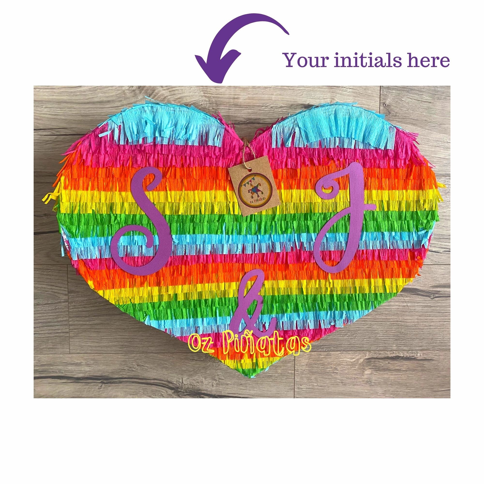 Personalised Valentines Day Heart Pinata | Love Friendship Pinata — Oz ...
