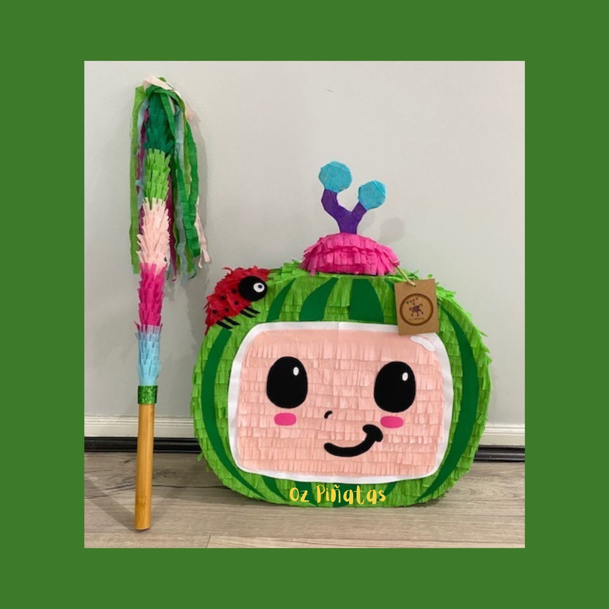 Cocomelon Inspired Pinata With Matching Stick Option - Etsy Australia