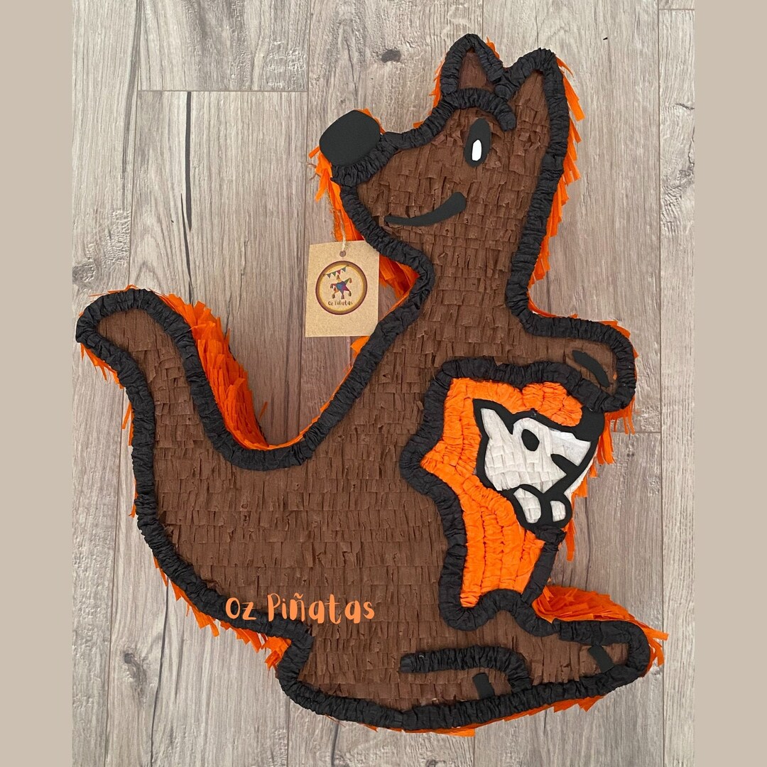 Cute Kangaroo Pinata Australian Pinata With Matching Stick Available or ...