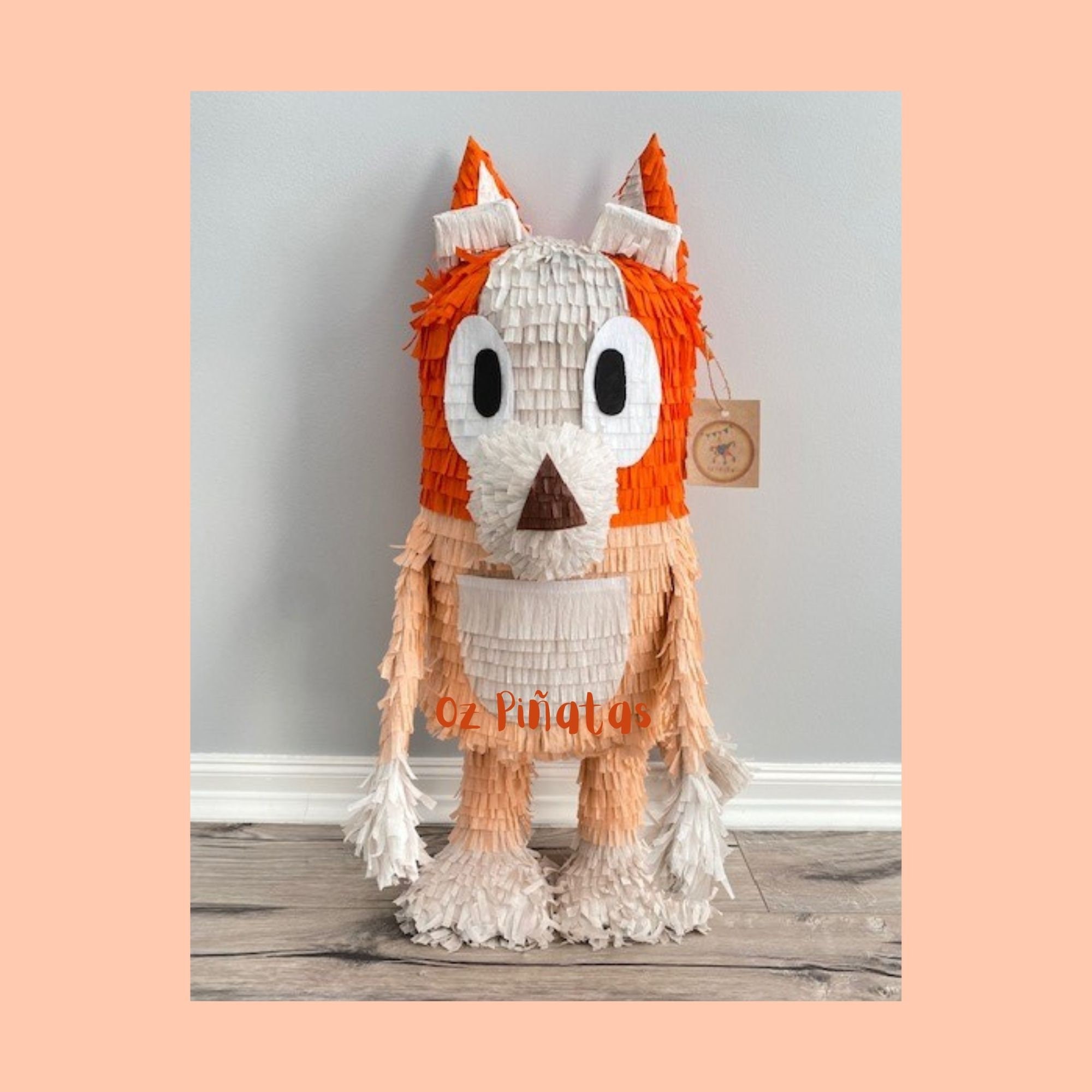 Bingo Inspired 3D Pinata Bluey Birthday Party Celebration — Oz Pinatas