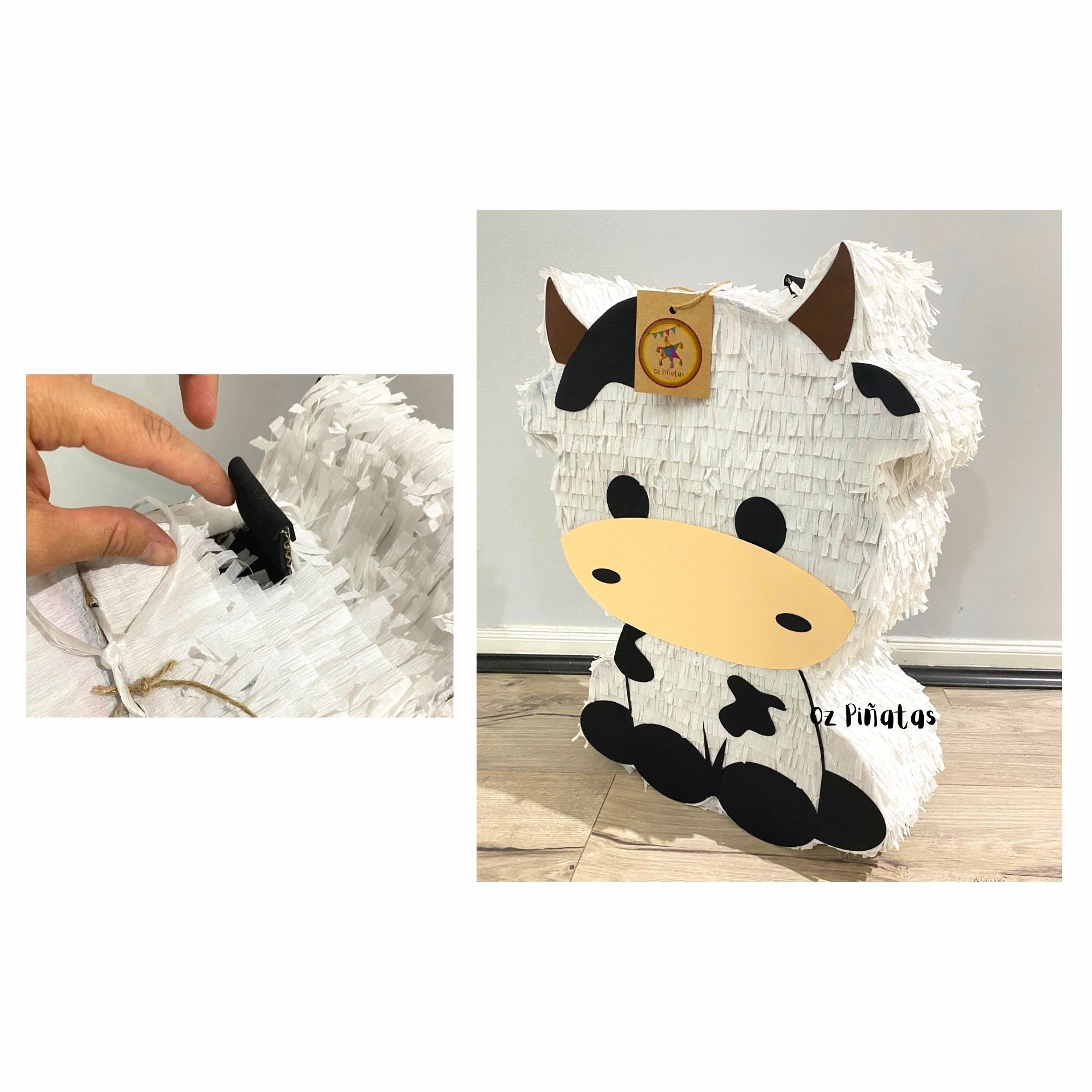Cute Baby Cow Pinata | Barn Party — Oz Pinatas