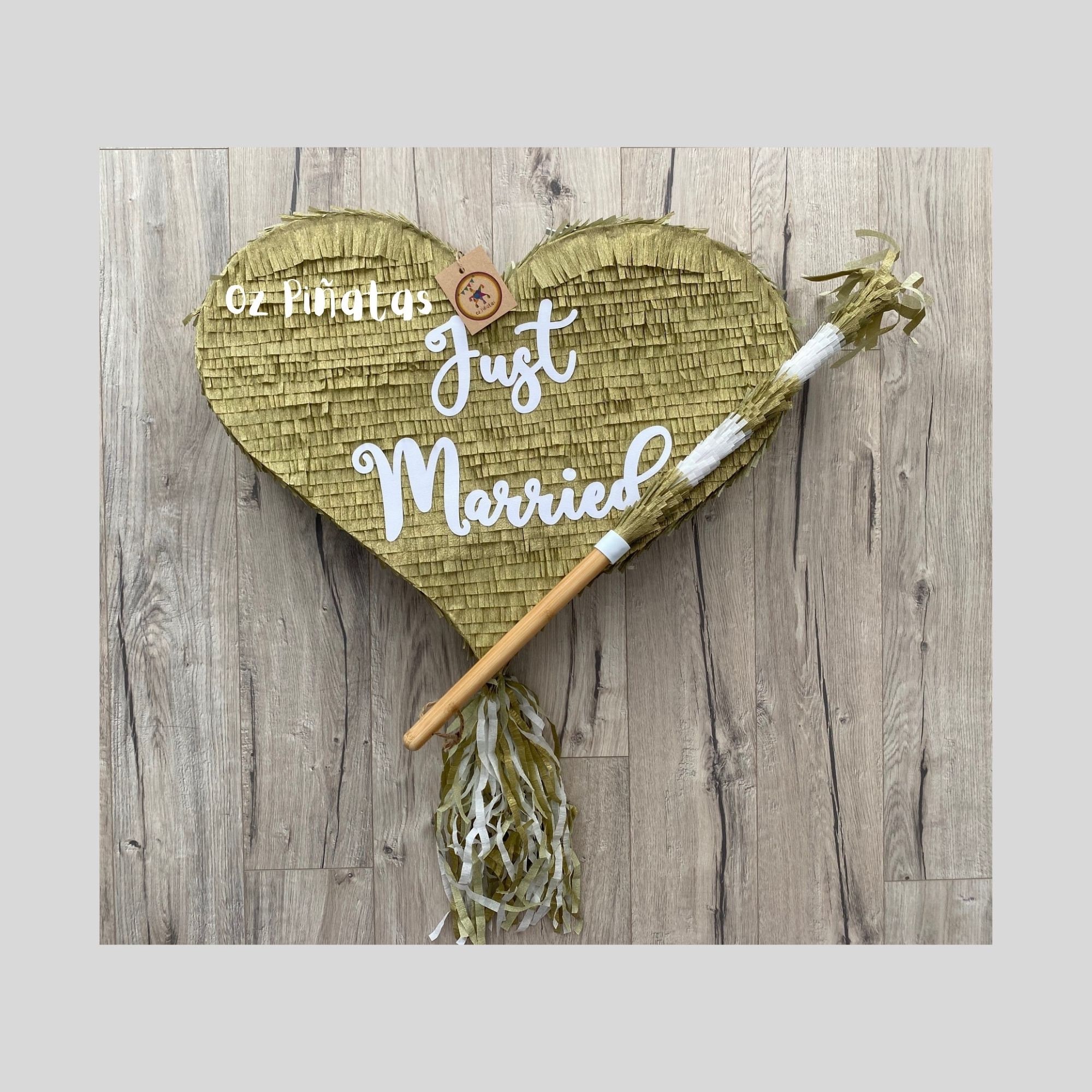 Heart Wedding Pinata | Just Married Pinata — Oz Pinatas