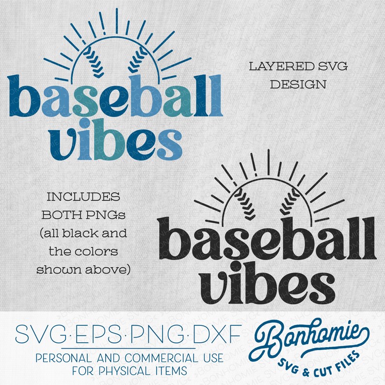 Baseball Vibes SVG Baseball PNG Game Day SVG Baseball - Etsy