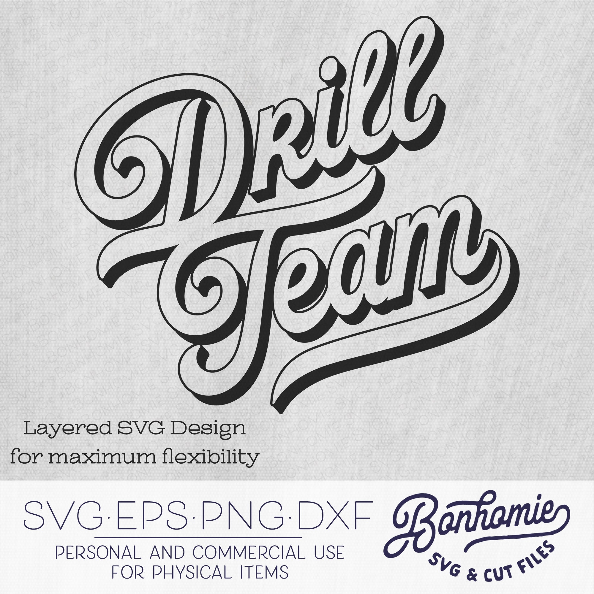 Drill Team SVG PNG DXF Game Day Cut Files Drill Team Mom - Etsy