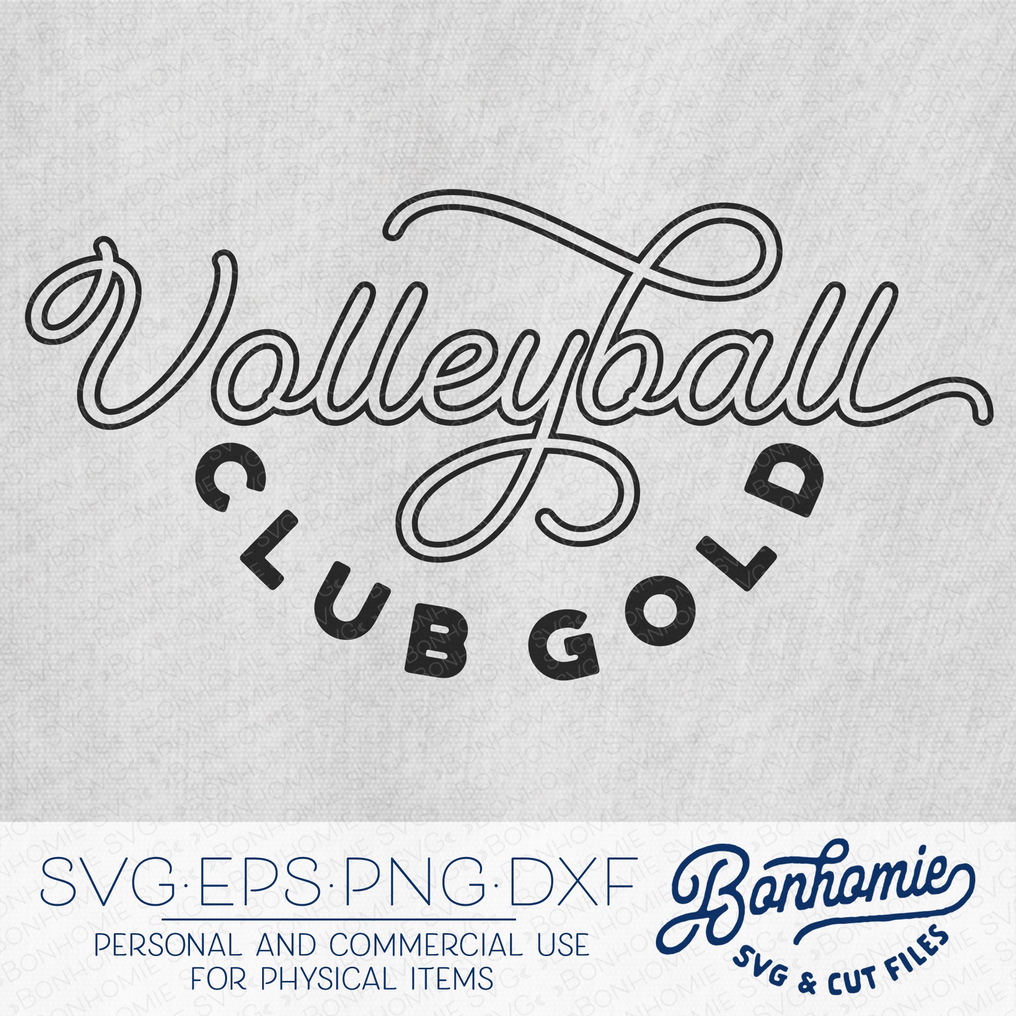 Club Gold Volleyball SVG Game Day SVG Spiritwear SVG Club Gold Svg ...