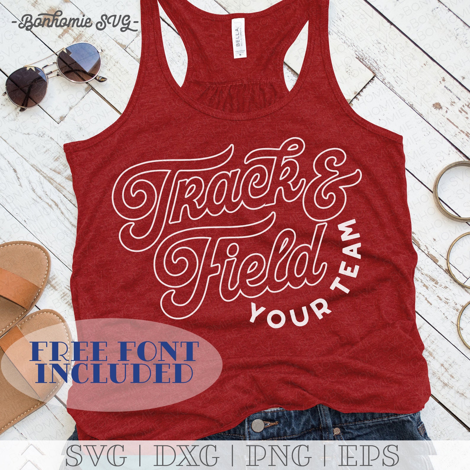 Track & Field SVG DXF EPS | Game Day Svg | Track Fan Svg | Spiritwear ...