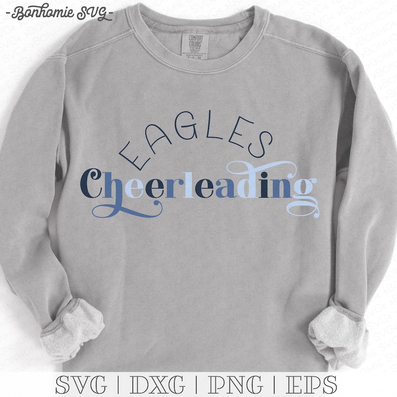 Eagles Cheerleading SVG Cheer Shirt SVG Cheer Mom SVG Cheer Png Dxf Eps ...
