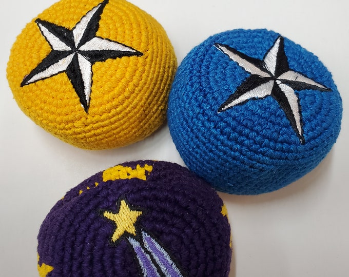Bundle of 3 Crocheted Hacky Sacks - Etsy