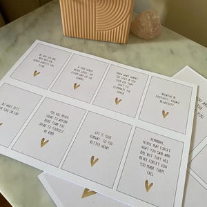 Boho Simplicity Set | 32 Affirmation Cards | Digital Download ...