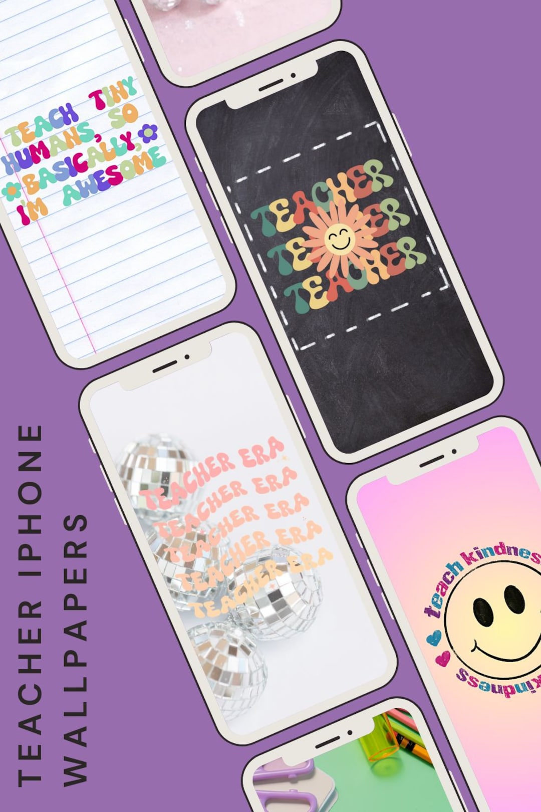 Teacher iPhone Digital Wallpapers - Etsy