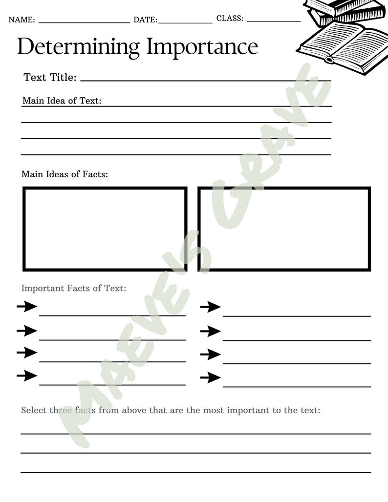 Informational Text Worksheet - Etsy