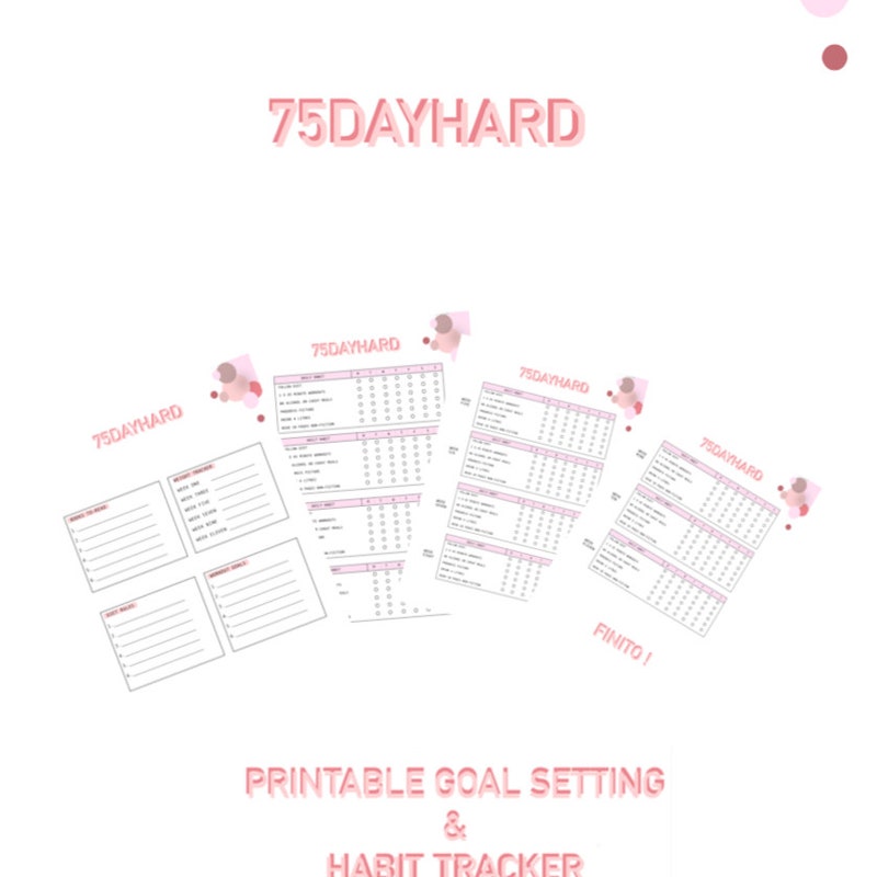 75 Hard Printable - Etsy