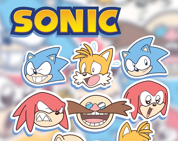 Sonic the Hedgehog Stickers Set 1 Art Stickers - Etsy