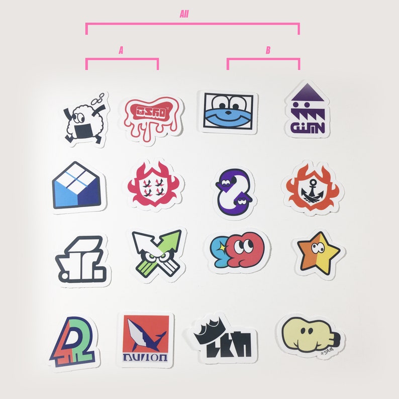 Splatoon Brand Logos new Logos and Splatoon 3 Graffiti - Etsy