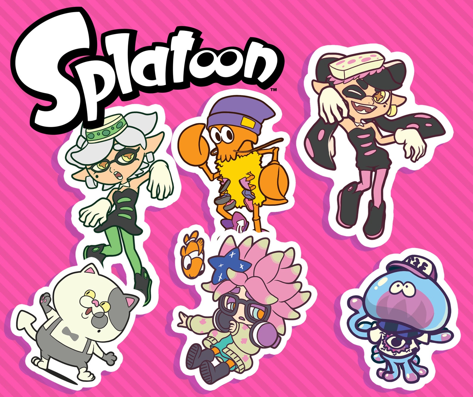 Splatoon Stickers FREE SHIPPING - Etsy