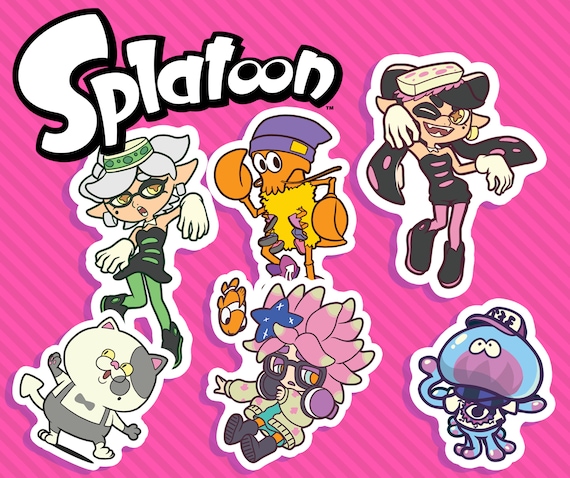 Splatoon Stickers FREE SHIPPING - Etsy