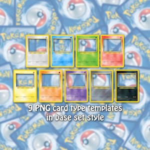 Custom Pokémon Card Template Base Set - Etsy