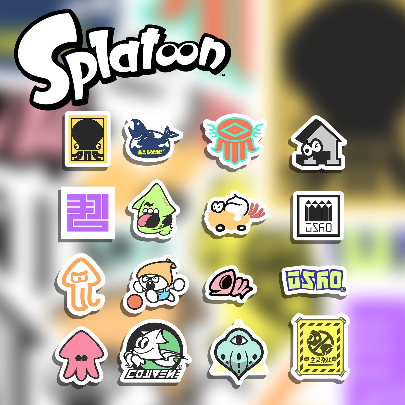 Splatoon Brand Logos new Logos and Splatoon 3 Graffiti - Etsy Ireland