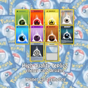 Pokémon Card Energy Card Template Base Set - Etsy