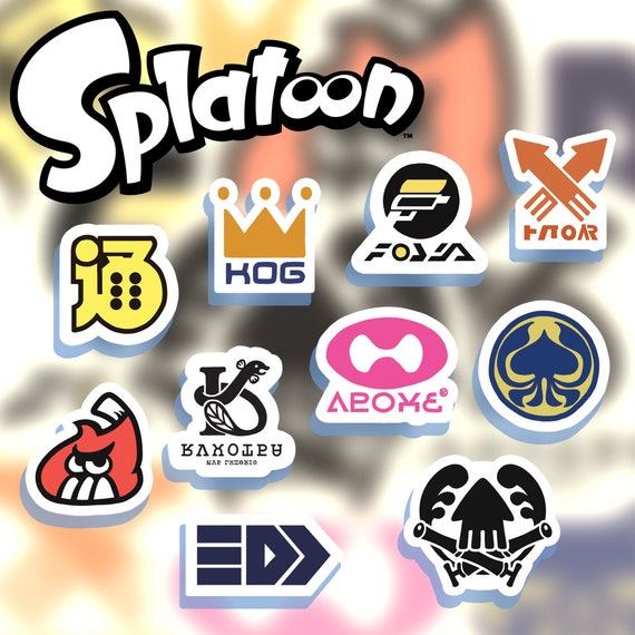 Splatoon 2 logo stickers - hacksamela