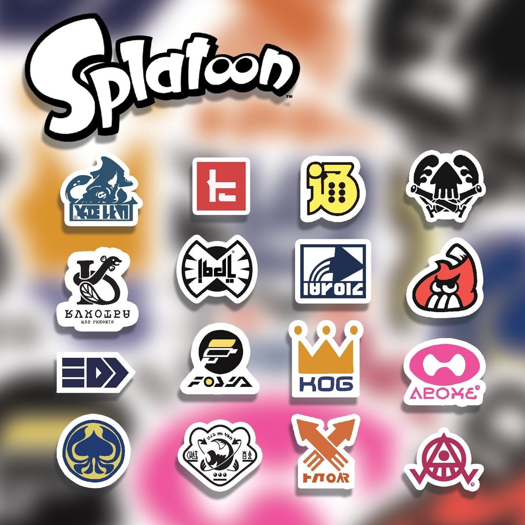 Splatoon Brand Logos New Logos and Splatoon 3 Graffiti Added - Etsy