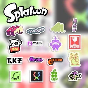 Splatoon Brand Logos New Logos and Splatoon 3 Graffiti Added - Etsy UK