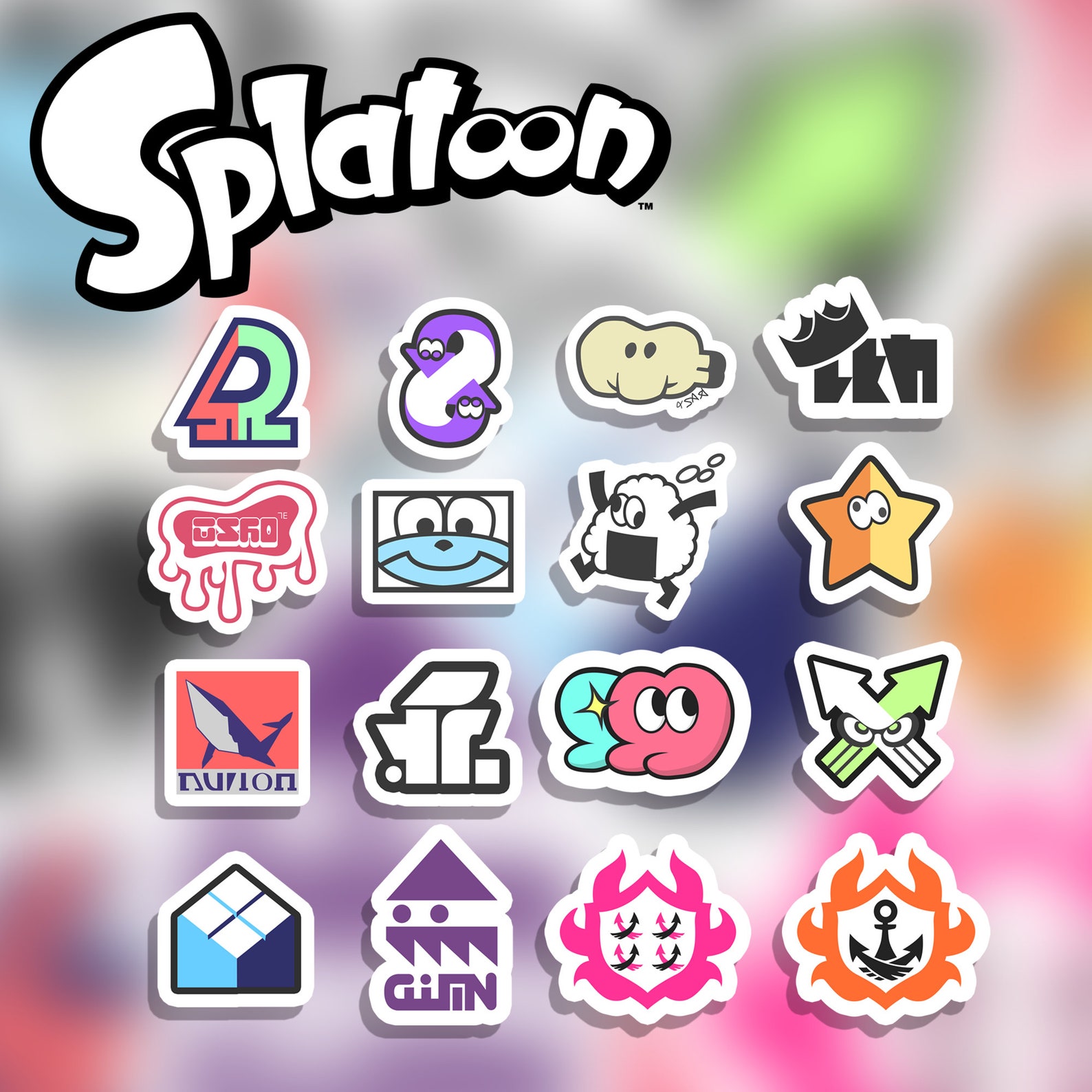 Splatoon Brand Logos new Logos and Splatoon 3 Graffiti - Etsy