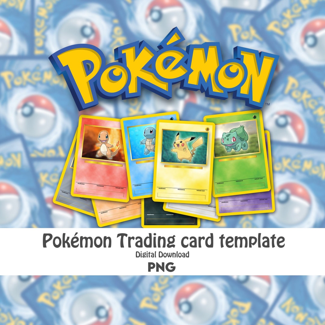 Custom Pokémon Card Template Base Set - Etsy
