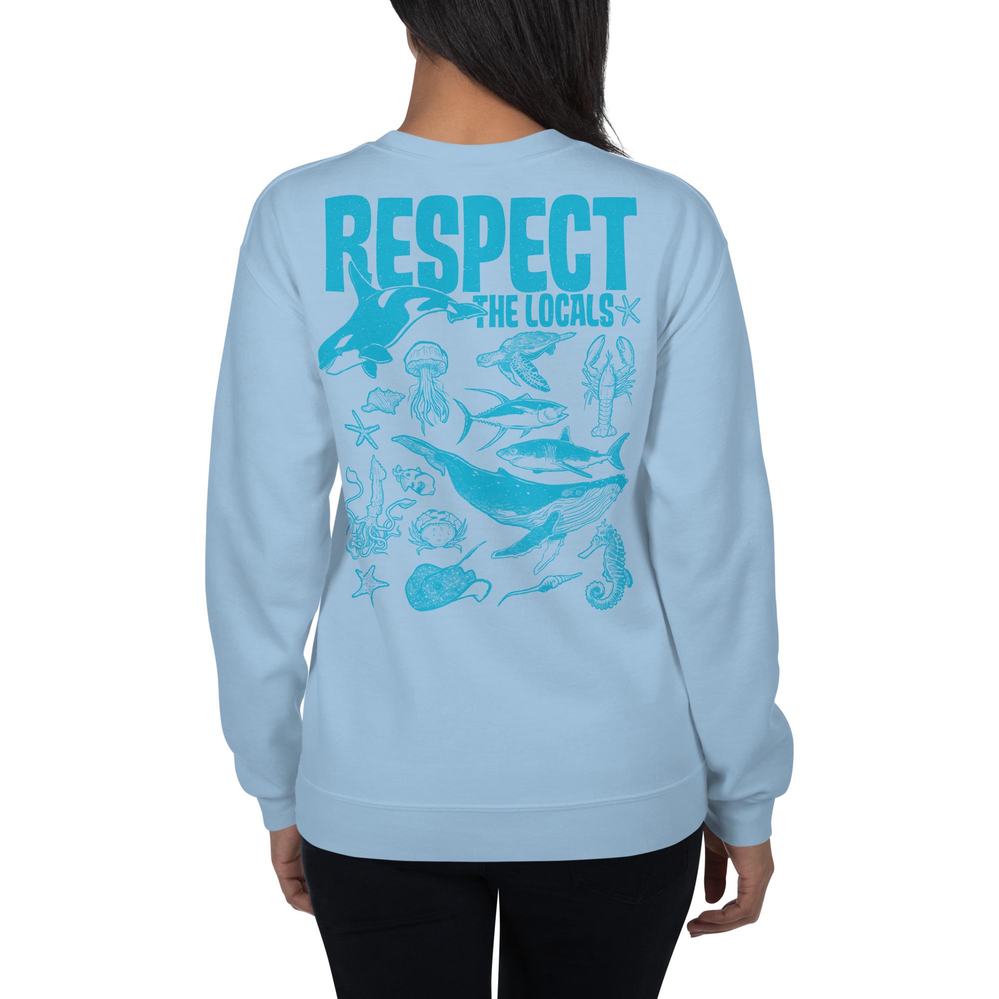 Marine Wildlife Apparel, Coastal Nature Sweatshirt, Whale Design, Sea ...