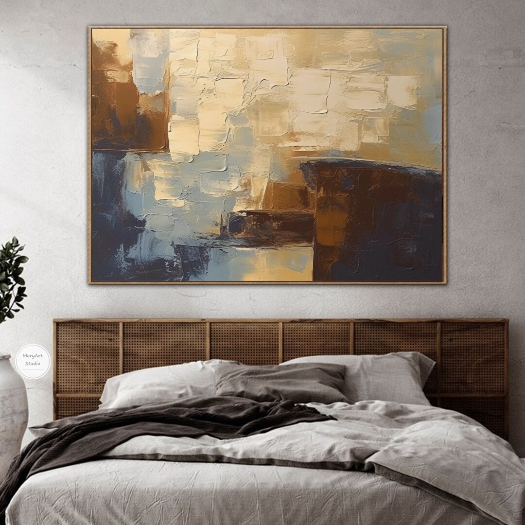 Oversize Original Abstract Texture Art Extra Large Abstract Beige Wall ...