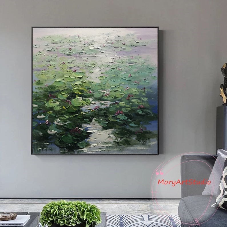 Claude Monet Painting on Canvas Art Water Lilies Oil Paintings | Etsy