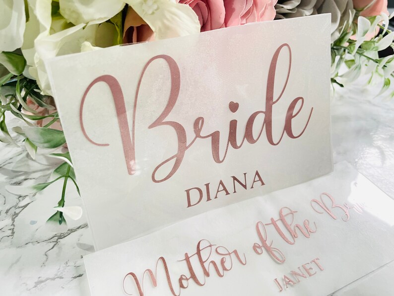 Iron on Vinyl Names Wedding Personalised Dressing Gowns - Etsy UK