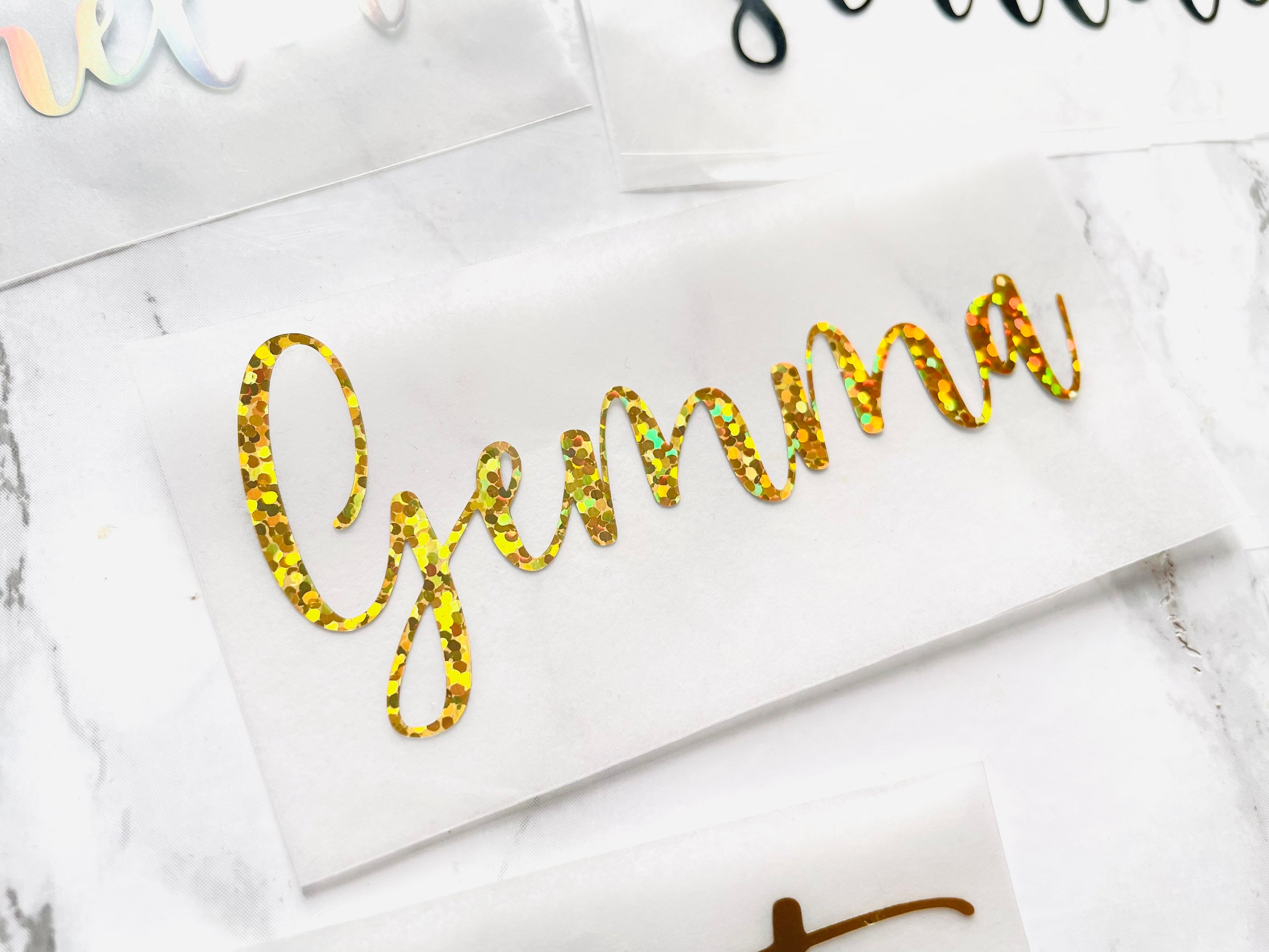 Iron on Vinyl Names HTV Any Word Decal Sticker Fabric Tshirts | Etsy