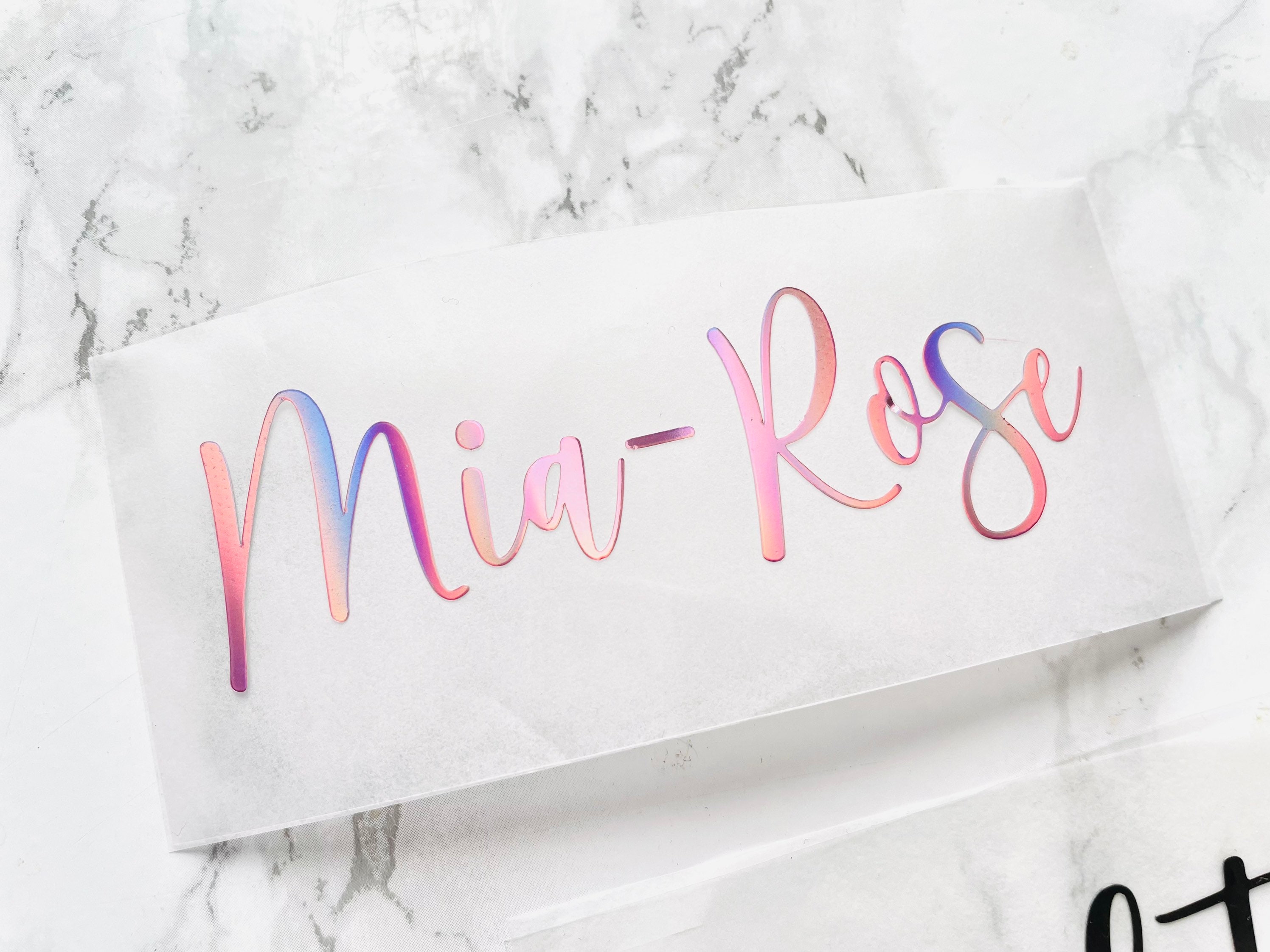 Iron on Vinyl Names HTV Any Word Decal Sticker Fabric Tshirts | Etsy