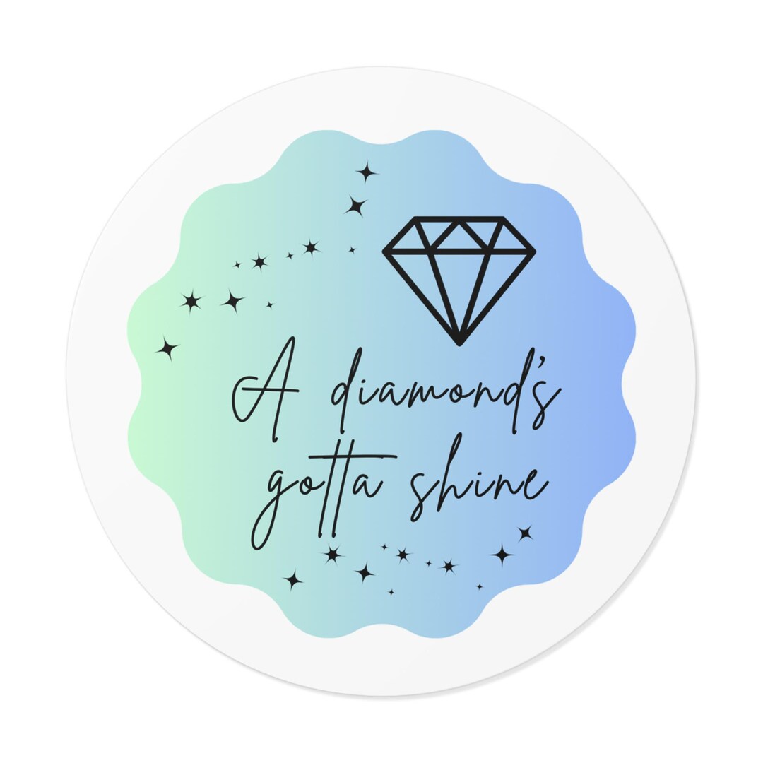 Diamond Shine Vinyl Sticker, Car Laptop Decal - Etsy