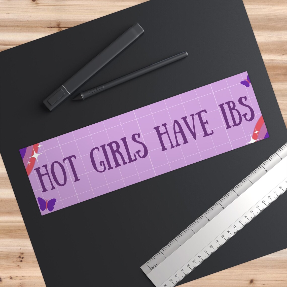Hot Girls Have IBS Bumper Sticker - Etsy