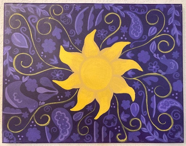 Tangled Sun Painting